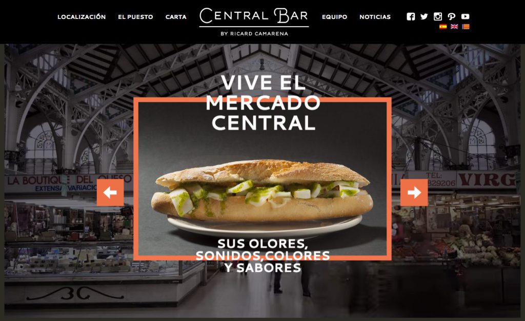 Central Bar estrena página web
